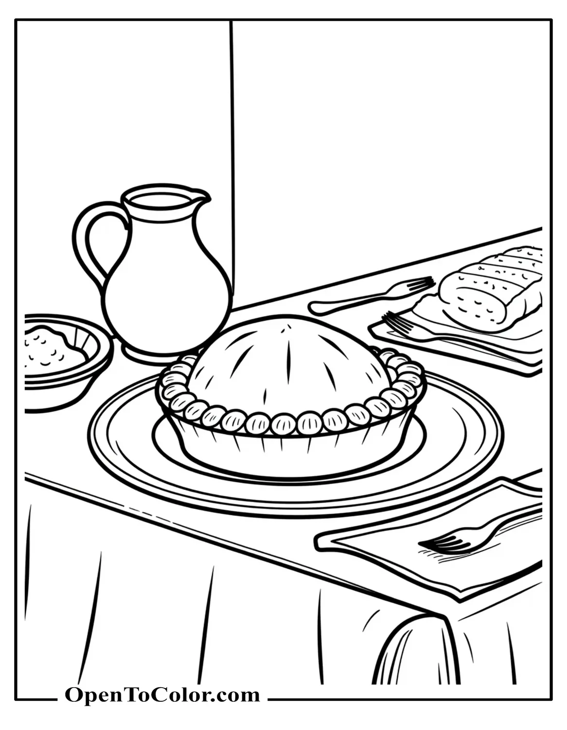 Thanksgiving Coloring Pages (73+ Easy and Free Printable PDF) - OpenToColor